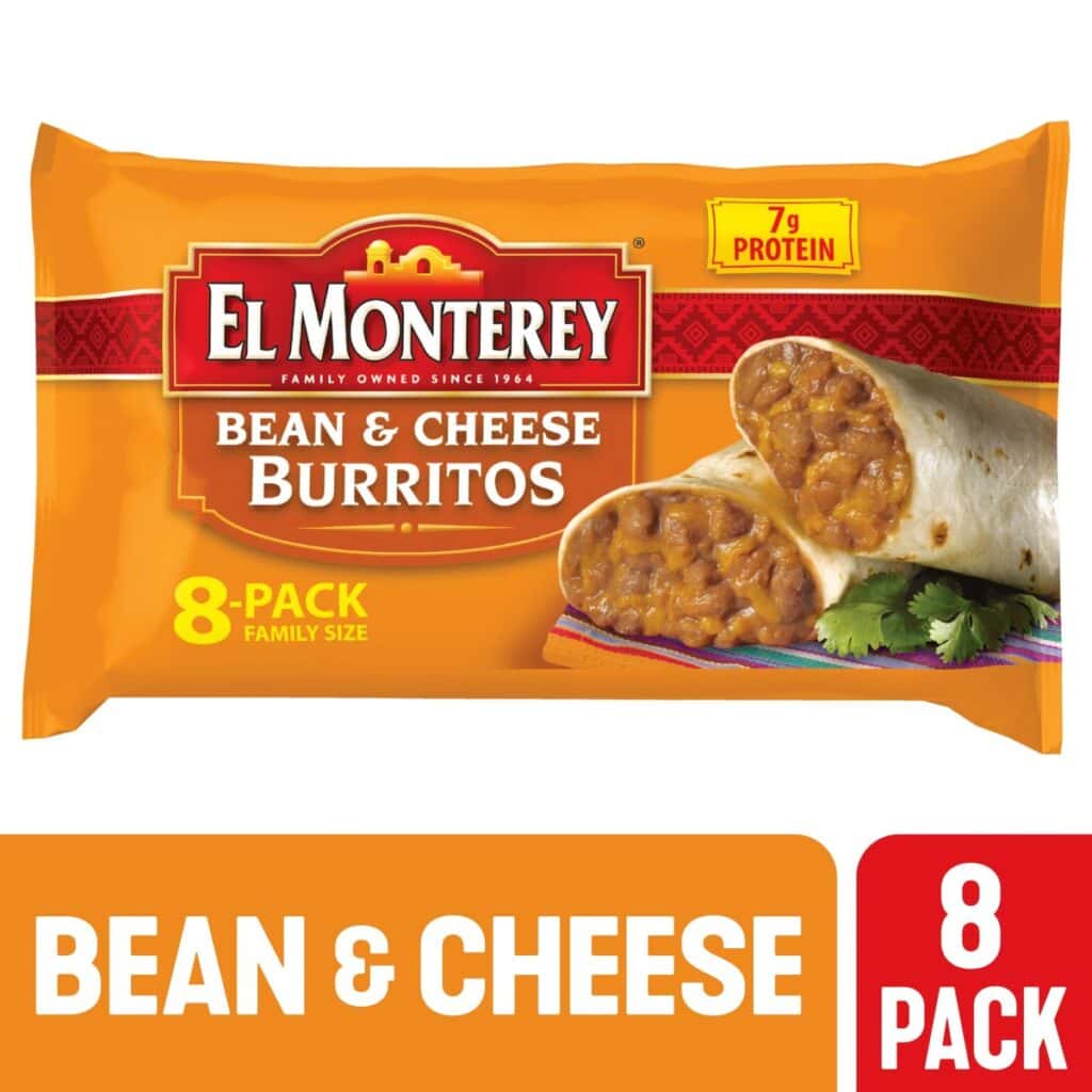 El Monterey®️ Family Pack Bean & Cheese Burritos - Ruiz Foodservice