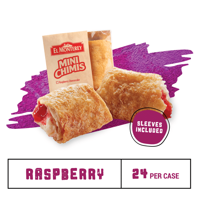 El Monterey®️ Raspberry Cheesecake Mini Chimis 2 oz - Ruiz Foodservice